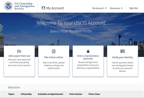 How To Create A Uscis Account Szew Law Group