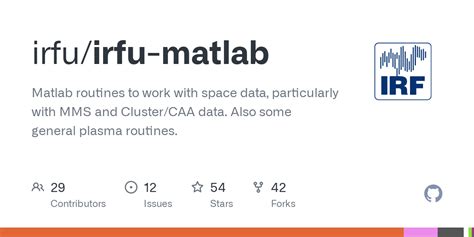 Github Irfu Irfu Matlab Matlab Routines To Work With Space Data Particularly With Mms And