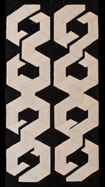 Interlocking Geometric Pattern Premium Ai Generated Image