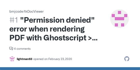 Permission Denied Error When Rendering Pdf With Ghostscript 950 · Issue 1 · Bmjcode