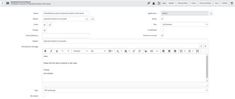 Scheduling A Report For Dynamic Recipients Based O ServiceNow Community