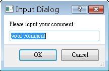 QInputDialog 與 QMessageBox