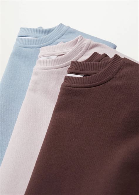 Свитшот со стегаными нашивками на плечах Женская МАНГО Россия Российская Федерация T