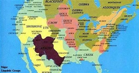 En Amérique Cette Carte Des Nations Amérindiennes Est Absente Des