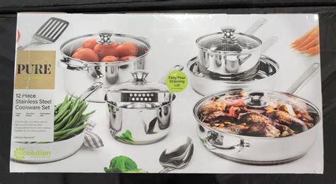 Ecolution Pure Intentions 12pc Stainless Cookware
