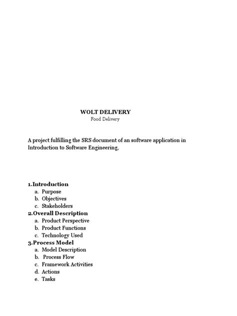 Software Engineering Project Pdf