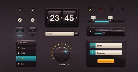45 Fresh Web And Mobile UI Kits With PSD Files For Designer