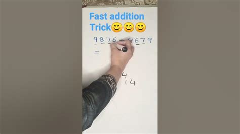 Fast Addition Trickaddition Methodmathtricksmaths Youtube