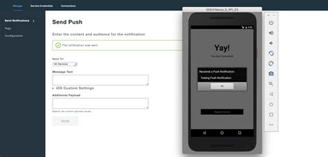 Bluemix Push Notification For Android Is Not Sending Any Notifications