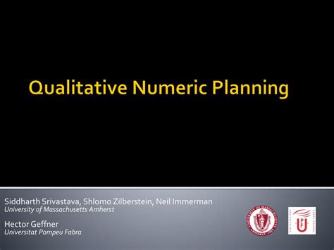 Ppt Qualitative Numeric Planning Powerpoint Presentation Free