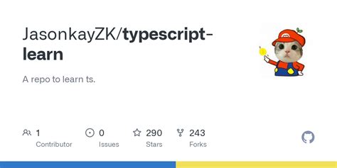 typescript learn readme md at main · jasonkayzk typescript learn · github
