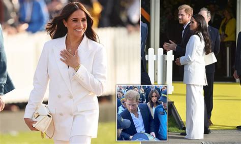 Harry And Meghan Make Public Appearance Ahead Of The Invictus Games Daily Mail Online