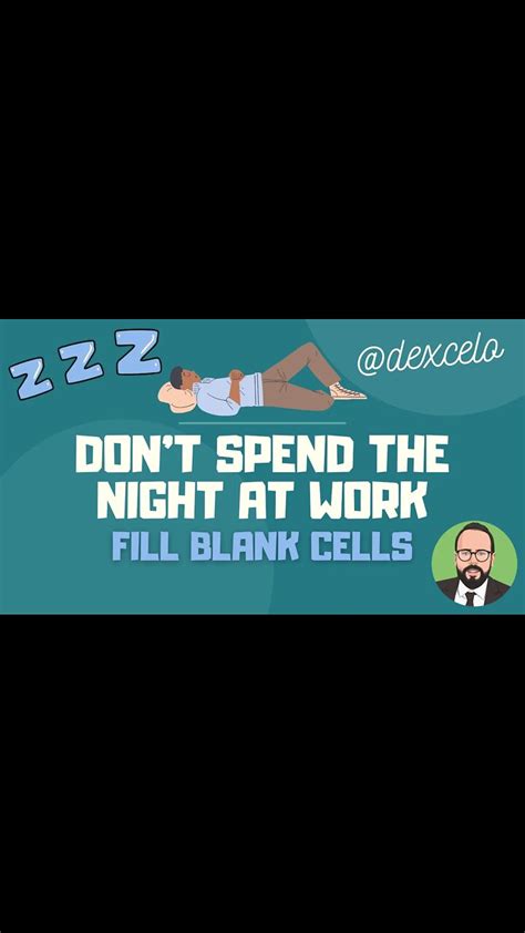 how to fill blank cells in excel exceltips learnexcel excel shortcuts excelshortcut microsoft