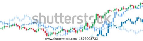 Abstract Candlestick Graphics On White Background Stock Vector Royalty Free 1897008733