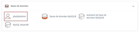 Création Et Gestion De Bdd Mysql Dans Phpmyadmin