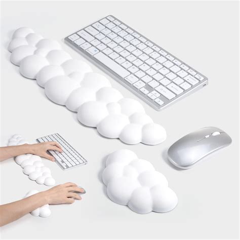 Buy Tycka Keyboard Wrist Rest Set Cute Cloud Shape Wrist Rest Support For Mouse Keyboard