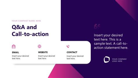 Qanda And Cta Slide Vibe Coding Template Slidemodel