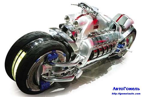 Самый быстрый мотоцикл в мире Dodge Tomahawk Фото