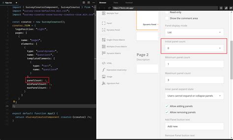 Dynamic Panel Initial `panelcount` Value Is Ignored · Issue 6005