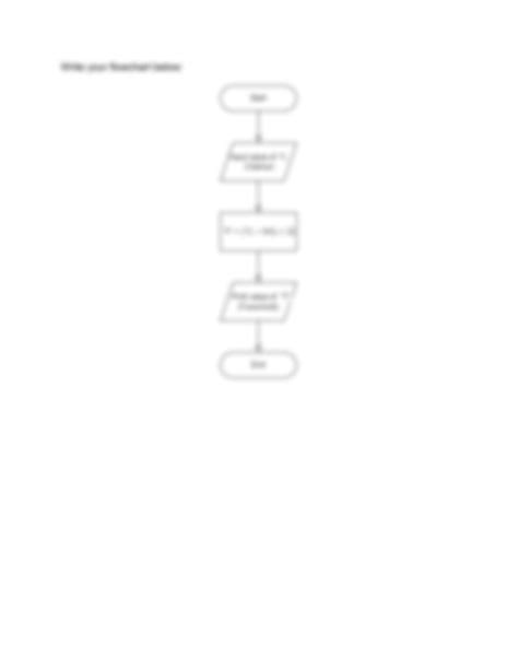 Solution Celsius To Farenheit Pseudocode Algorithm Flowchart Studypool