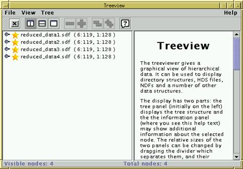 the treeview window