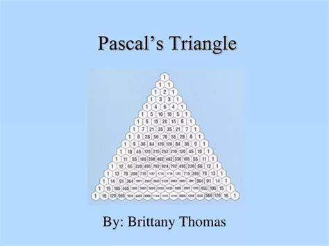 PPT Pascals Triangle PowerPoint Presentation Free Download ID 7075258