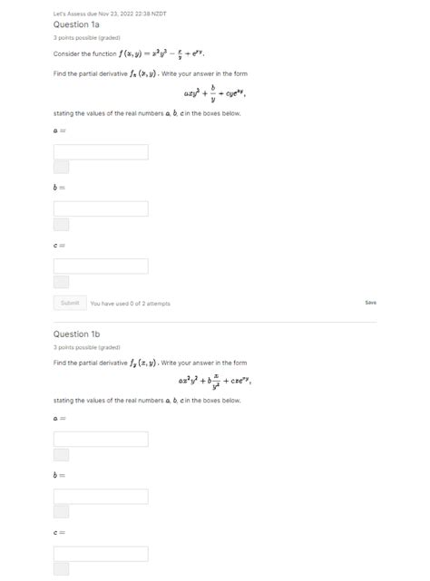 Solved Consider The Function Fxyx2y3−ysefy Find The