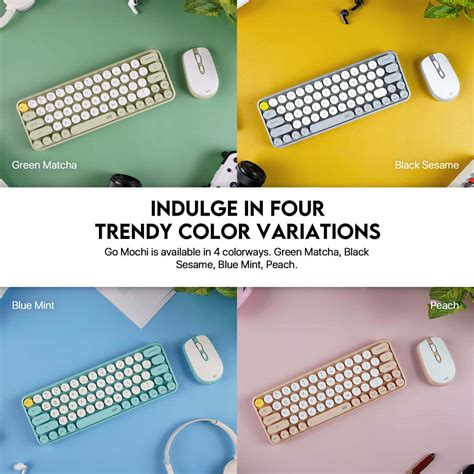 Fantech Go Mochi65 Wk896 Wireless Keyboard Mouse Combo Blue Jordan