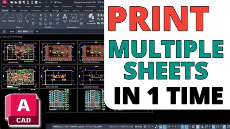 Master Autocad Printing Print Multiple Sheets To Pdf  Png Dwf And More Best Tutorial