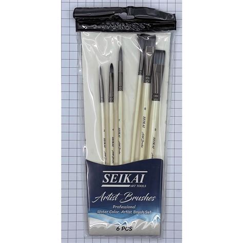 Seikai ชุดพู่กัน Artist 6 ด้าม Artist Brushers 1 ชุด Shopee Thailand