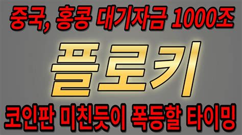 플로키 코인 십년에 한번 올까 말까 한 인생 역전 기회 플로키코인플로키코인전망플로키코인분석 Youtube