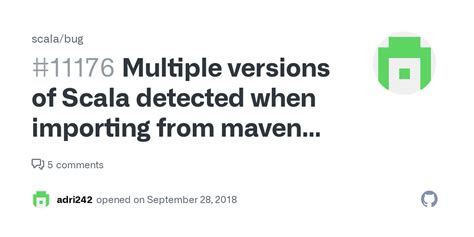 Multiple Versions Of Scala Detected When Importing From Maven Scala Compiler 21112 · Issue