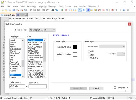 Highlight R Files Like R Language Not Rebol · Issue 5727 · Notepad