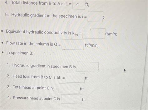 Solved For The Soil Column Shown Below Knowing That Chegg Com