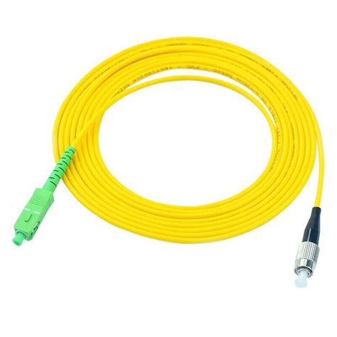 Used 10 Meter Sc Apc To Fc Upc Sm Single Mode 9 125 Fiber Patch Cord Simplex 3 0mm Ubb Threads
