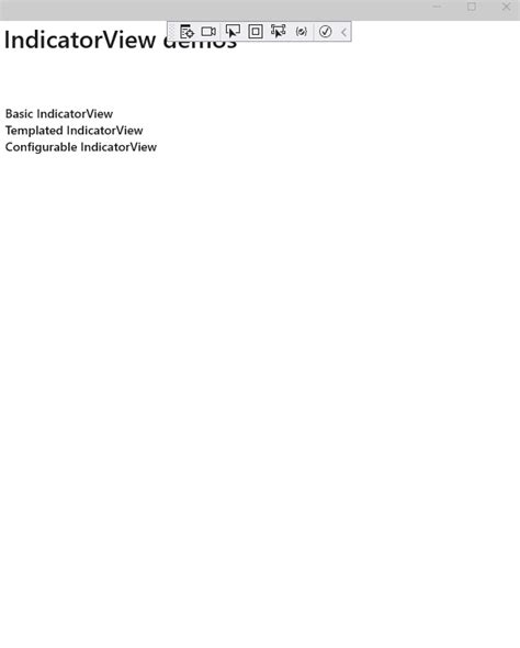Windows Scenario Day Indicatorview Using Templated Icons Not