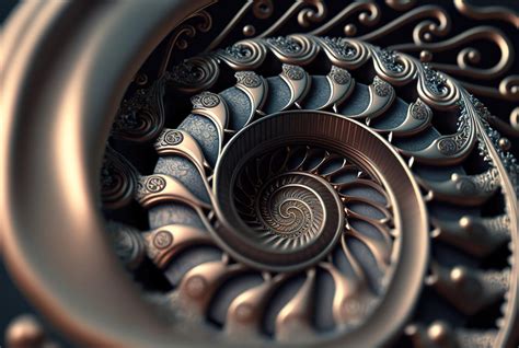 Fractal Fibonacci Spiral By Fractaliciousai On Deviantart