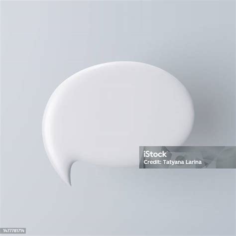 회색 배경에 3d 흰색 말풍선 아이콘입니다 0명에 대한 스톡 벡터 아트 및 기타 이미지 0명 3차원 형태 Brand Name Online Messaging