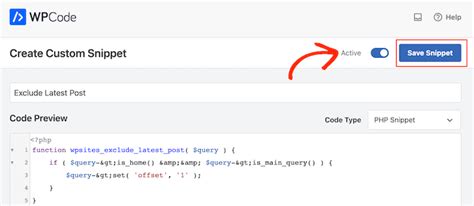 how to exclude latest post from the wordpress post loop