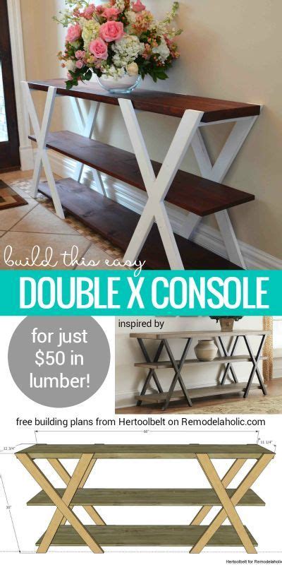 Easy DIY Console Table And Sofa Table Ideas Hative
