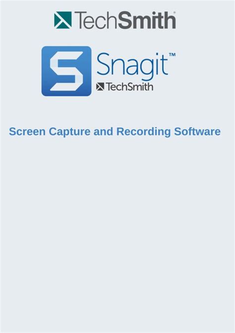 Techsmith Snagit 2023 Upgrade Screen Capture And Recording Software