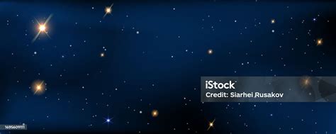 웹 배너의 개념입니다 마법의 색 은하계 사실적인 성운 별가루 빛나는 별이 있는 수평 공간 배경 무한한 우주와 별이 빛나는 밤하늘 배경 주제에 대한 스톡 벡터 아트 및 기타