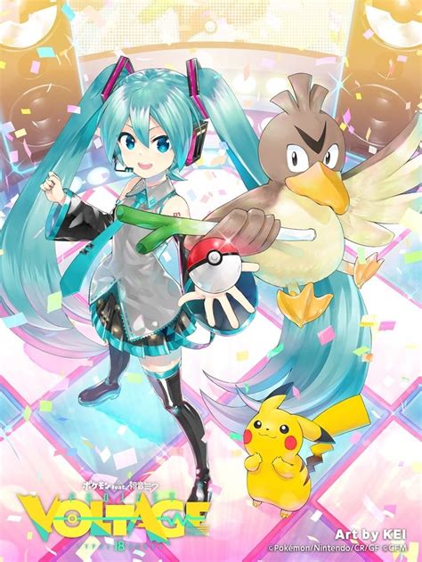 Hatsune Miku Pikachu And Farfetchd Pokemon And 2 More Drawn By Kei