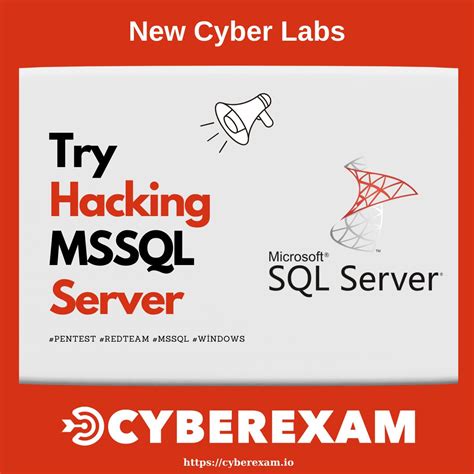 Cyberexam On Linkedin Mssqlserver Hackingsql Pentest Redteam