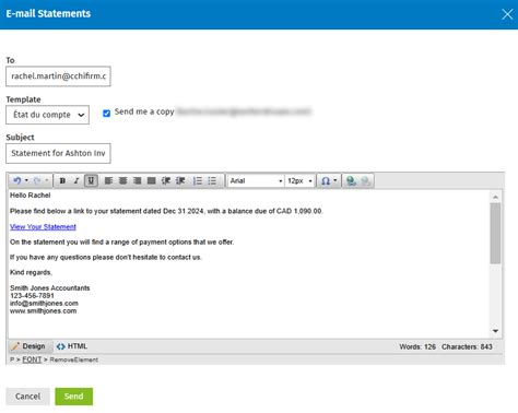 Print And Send Statements