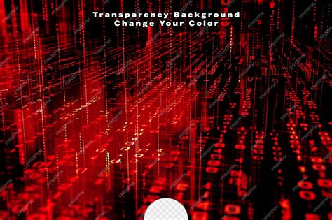 Binary Circuit Board Future Technology Red Cyber Security Concept Background Premium Ai