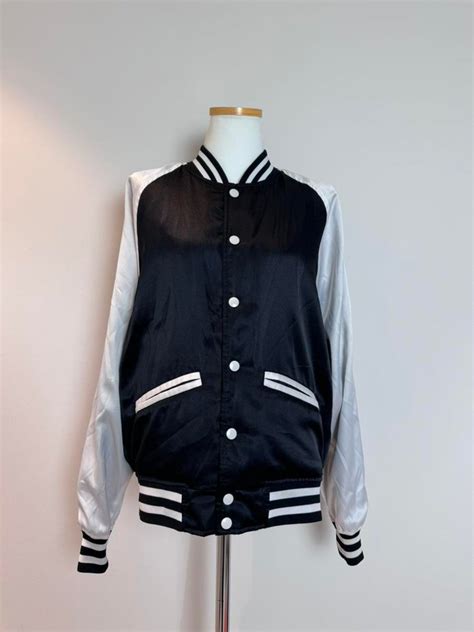 Lmc 리버시블 코치 새틴 블루종 바시티 자켓 세컨웨어 헬로마켓