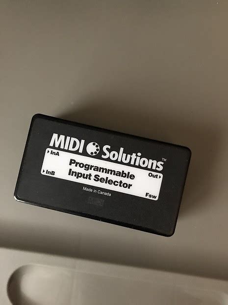 MIDI Solutions Programmable Input Selector Reverb