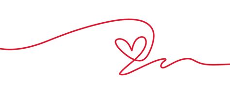 Heart Abstract Love Symbol Continuous Line Art Drawing Illustration 45849369 Png