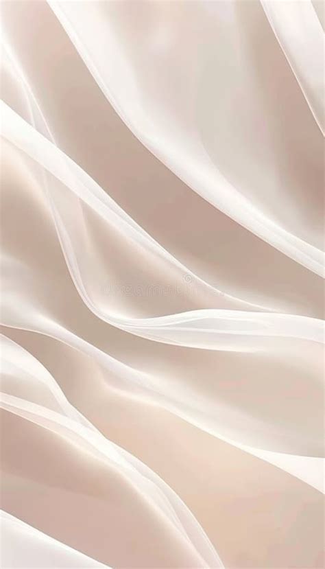 Abstract Flowing White Fabric Texture Elegant Minimalist Background Design Soft Lighting